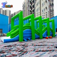 China Inflatable Water Slide Bounce House Outdoor Obstacle Course 3 Color PVC 5-8 Min Setup for sale