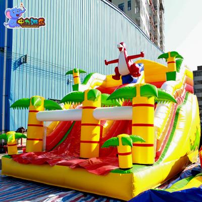 China Dinosaur Theme Inflatable Water Slide Inflatable Slide Bounce House for sale