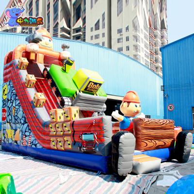 China Interactive Commercial Bounce House Water Slide Wet Dry 3-10 Years PVC for sale