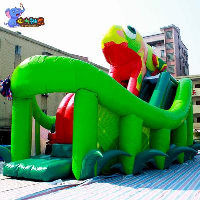 China Anti Wear Inflatable Water Slide Jumping Castle UV Resistant Custom for Kids 3-10 Years for sale