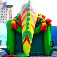 China Anti Wear Inflatable Water Slide Jumping Castle UV Resistant Custom for Kids 3-10 Years for sale