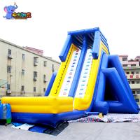 China Giant Outdoor Inflatable Water Slide 50ft Dual Lane for Kids Adults Sun Resistant PVC for sale