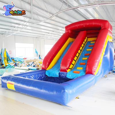 China Inflatable Water Slide Bouncy Castle 50ft with Pool for Kids Indoor Playground CE Certified for sale