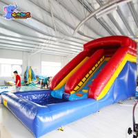 China Inflatable Water Slide Bouncy Castle 50ft with Pool for Kids Indoor Playground CE Certified for sale