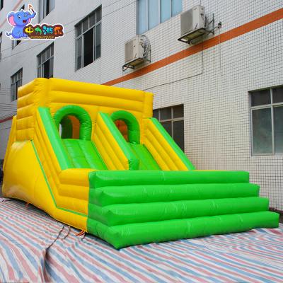 China Two Parallel Inflatable Portable Water Slide Bouncer Outdoor Wear Resistant 5-8 Min Inflation for sale