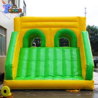 China Two Parallel Inflatable Portable Water Slide Bouncer Outdoor Wear Resistant 5-8 Min Inflation for sale