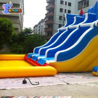 China Outdoor Triple Inflatable Waterslide Birthday Party Buffer Pool 22ft CE Certified for sale