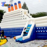 China Portable Inflatable Cruise Ship Water Slide for Indoor Amusement Park 3-12 Years for sale