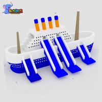 China Portable Inflatable Cruise Ship Water Slide for Indoor Amusement Park 3-12 Years for sale