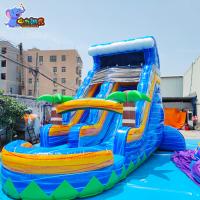 China Custom Inflatable Water Slide for Kids 3-12 Years 0.55mm PVC Bounce House for sale