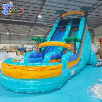 China Custom Inflatable Water Slide for Kids 3-12 Years 0.55mm PVC Bounce House for sale