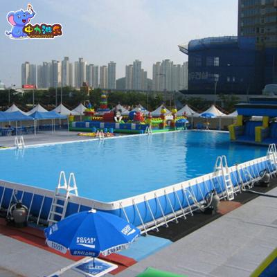 China Removable Outdoor Portable Temporary Swimming Pool Metal Frame Custom 2-3 Hour Assembly for sale
