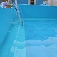 China Wear Resistant Metal Frame Above Ground Pool 10ft x 6ft Rectangular for Kids Swimming for sale