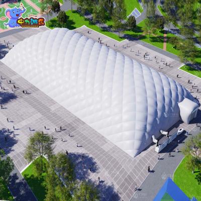 China Inflatable Air Dome PVDF Membrane Soccer Field 30m Span Sports Venue for sale