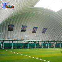 China Inflatable Air Dome PVDF Membrane Soccer Field 30m Span Sports Venue for sale