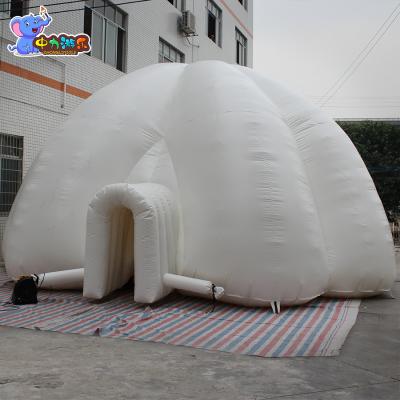 China Portable White Inflatable Geodesic Dome Tent Lightweight Odorless OEM for sale
