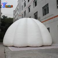 China Portable White Inflatable Geodesic Dome Tent Lightweight Odorless OEM for sale