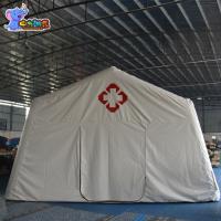 China Temporary Medical Inflatable Emergency Shelter Corrosion Resistant 6-Level Wind Force 3-5 Min Setup for sale