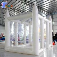 China Clear Castle Inflatable Dome Tent Advertising Marquee 5-6 Wind Resistance 8-10 Min Setup for sale