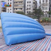 China 2-8 Person Outdoor Inflatable Shell Tent Blue Moisture Proof PVC 6-Level Wind Resistance for sale