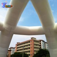 China Customized Giant Inflatable Spider Dome Tent Marquee White Limestone for sale