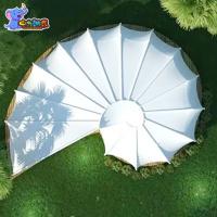 China ODM Dome Glamping Resort Tent Snail Sea Shell 6-8 Person for Travelling 5m Diameter for sale