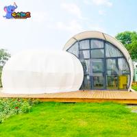 China ODM Dome Glamping Resort Tent Snail Sea Shell 6-8 Person for Travelling 5m Diameter for sale