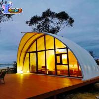 China Panoramic Dome Glamping Tent Hotel Resort UV Resistant 270 Degree Glass for sale
