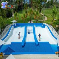 China Interactive Water Sports Flowrider Double Wave Simulator Machine 25T 380V for sale