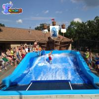 China Interactive Water Sports Flowrider Double Wave Simulator Machine 25T 380V for sale