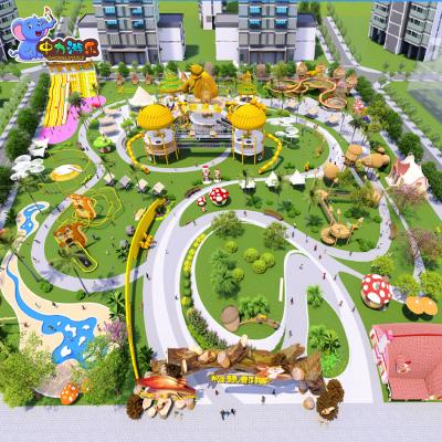 China Squirrel Theme Outdoor Playground Equipment for Kids 3-12 Years 300-500 sqm for sale