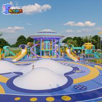 China Planet Theme Outdoor Children Playground Equipment Large Amusement Park 2000 sqm for sale