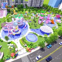 China Custom Large Outdoor Amusement Equipment Animal Theme Park 2000sqm for sale