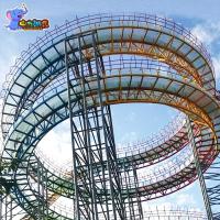 China Custom Glass Water Slide 250m Spiral Outdoor Amusement Equipment for Mountain Parks for sale