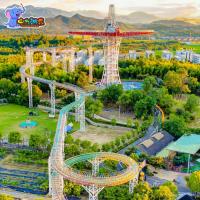 China Rainbow Glass Water Slide 250m Panoramic Amusement Equipment for Family Park for sale