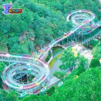 China Rainbow Glass Water Slide 250m Panoramic Amusement Equipment for Family Park for sale