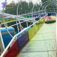 China Rainbow Glass Water Slide 250m Panoramic Amusement Equipment for Family Park for sale