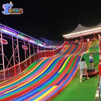 China Customization Outdoor Large Amusement Equipment Rainbow Slide for sale