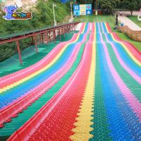 China Customization Outdoor Large Amusement Equipment Rainbow Slide for sale