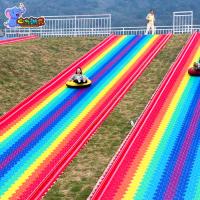 China Customization Outdoor Large Amusement Equipment Rainbow Slide for sale