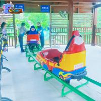 China Outdoor Dual Track Roller Coaster 400-800m Track Length 40km/h Speed Amusement Ride for sale