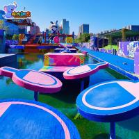 China Large Inflatable Water Park Water Obstacle Course Electric Obstacle Course for sale