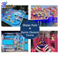 China Large Inflatable Water Park Water Obstacle Course Electric Obstacle Course for sale