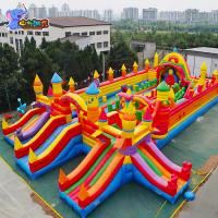 China Ocean Fantasy Inflatable Bouncy Castle 6m x 10m Commercial Grade Kids Play Center for sale