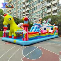 China Custom Unicorn Inflatable Bouncy Castle for Kids 3-12 with Slide Climb and Trampoline for sale
