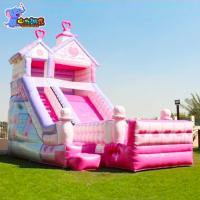 China Custom Inflatable Bouncy Castle Slide with Water Slide for Kids 3-12 Years Outdoor Park for sale