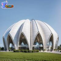 China Outdoor Steel Membrane Structure Stadium Bionic Petal Design PTFE Roof 20 Year Lifespan for sale