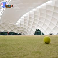 China Custom Inflatable Sports Dome Air Supported Structure Tennis Court 40m Span for sale