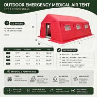 China Custom Giant Inflatable Tent 0.9 mm PVC Airtight Emergency Shelter for Disaster Relief, Outdoor Camp, Event Rental OEM Factory for sale