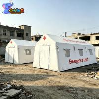 China Giant Inflatable Tent Medical Emergency Shelter Waterproof PVC Field Hospital Command Center Factory Custom Supplier for sale